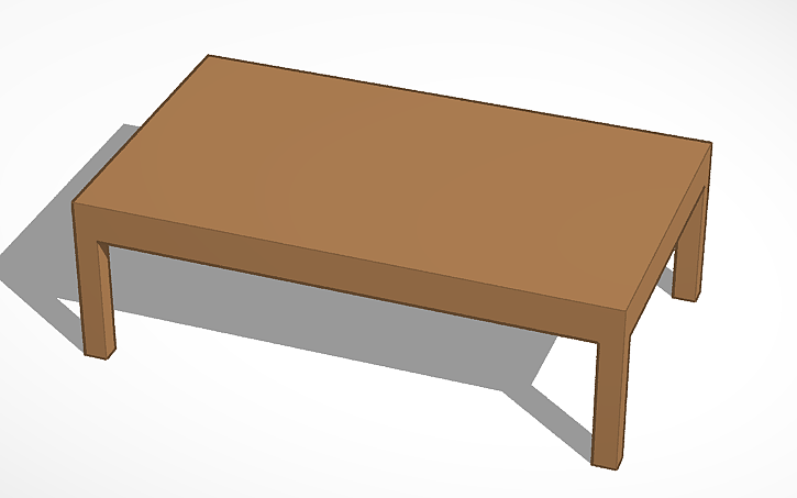 3D design a table - Tinkercad