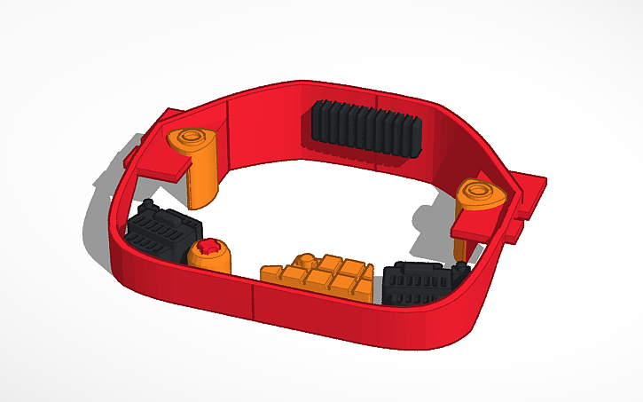 3D design Nissan GTR 35 Engine Bay Cage 1/24 - Tinkercad