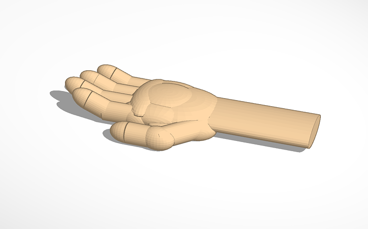 3D design Hand - Tinkercad