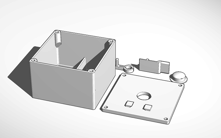 3D design Light Project Box - Tinkercad