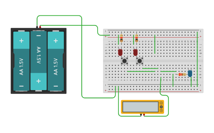 Circuit design Puerta Nand. - Tinkercad