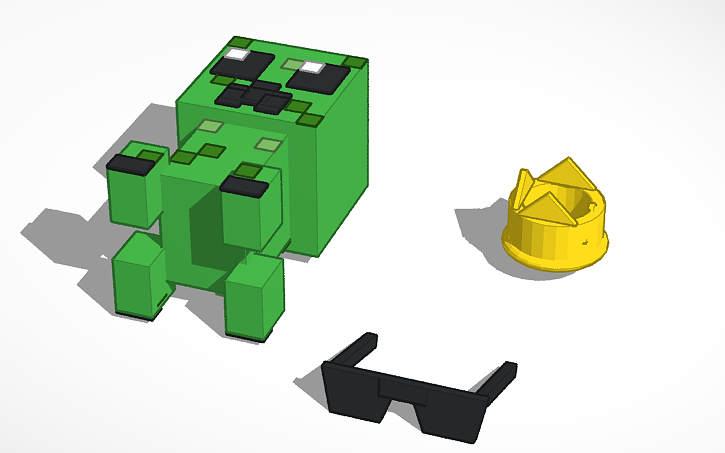 3D design Chibi Creeper - Tinkercad