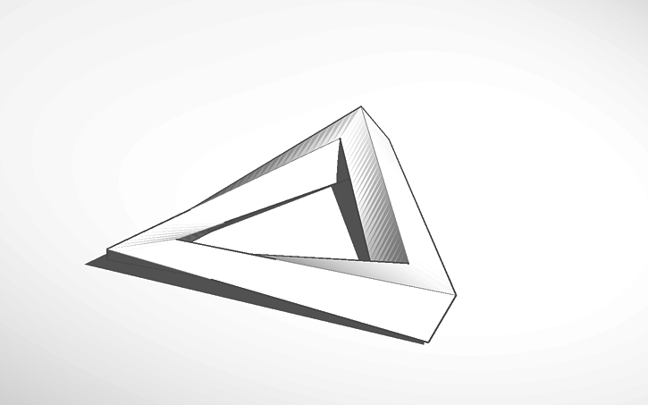 3D design endless triangle - Tinkercad