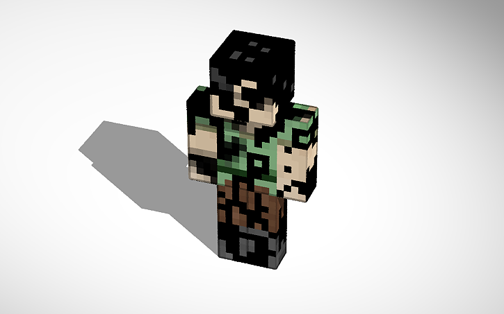 3d Design Exe Alexs Minecraft Skin Tinkercad