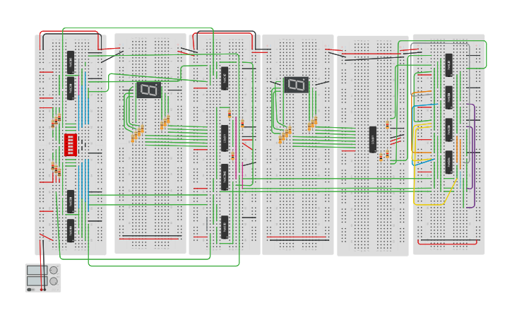 Circuit Design Sumador Tinkercad