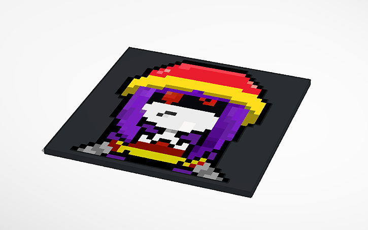 3D design Murder Drones Pixel Art (Requested by SM332) - Tinkercad