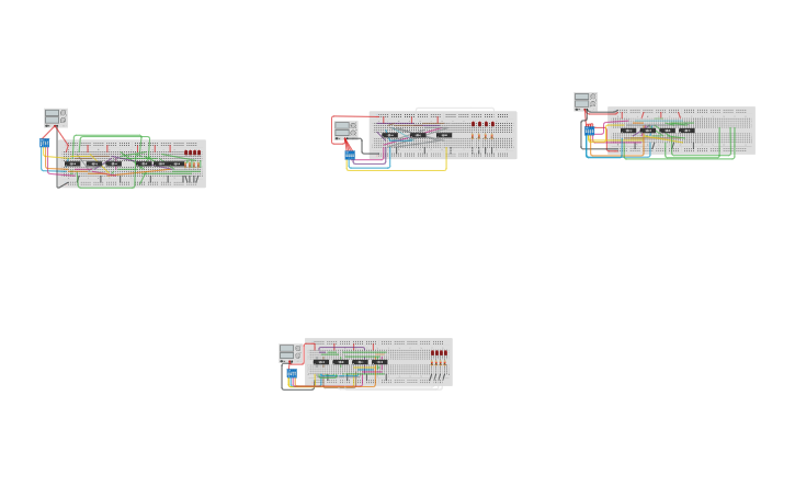 Circuit design Assignment 1 BCD-XS3 code converters - Tinkercad