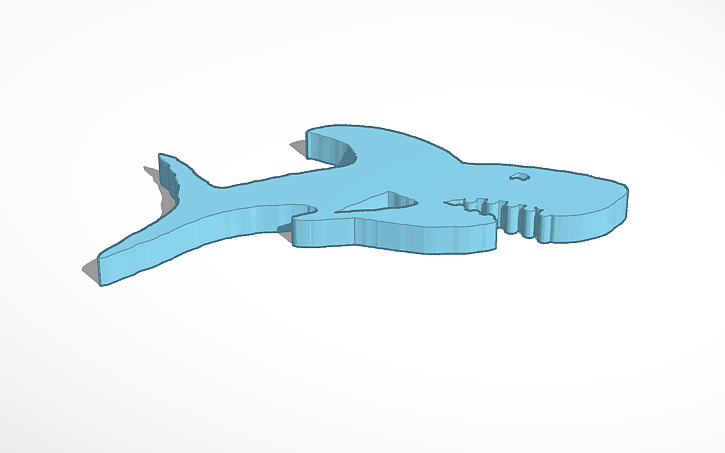 3D design Shark silhouette | Tinkercad