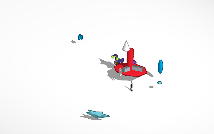 3D design Rocket Space (Ava and Poppy) - Tinkercad