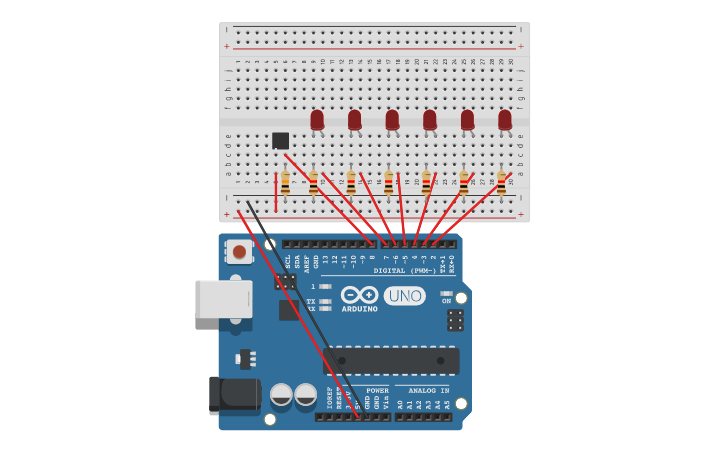 Circuit design Writing the Code | Tinkercad
