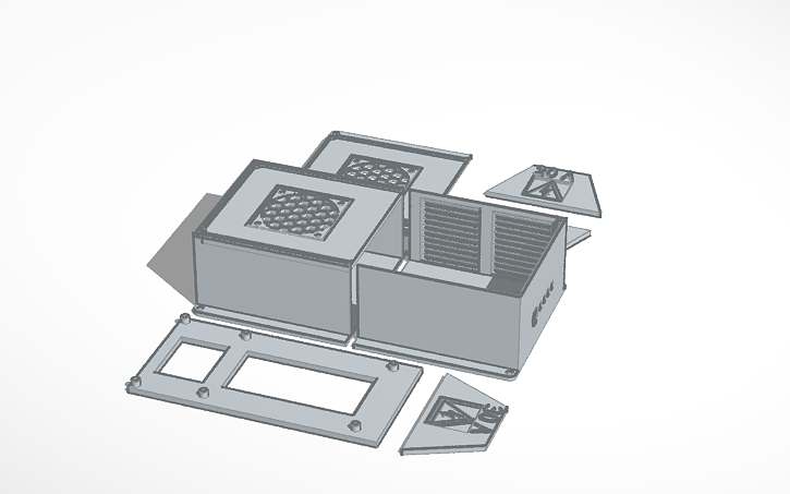 3D design Power Supply Case - Tinkercad