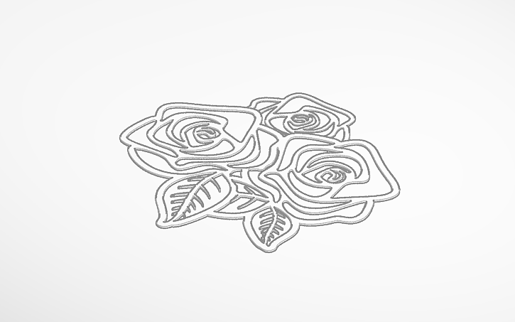 3D design Roses - Tinkercad