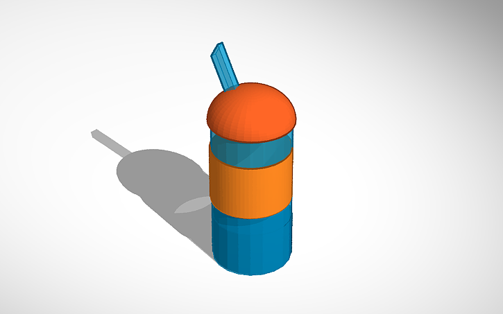 3D design water bottle - Tinkercad