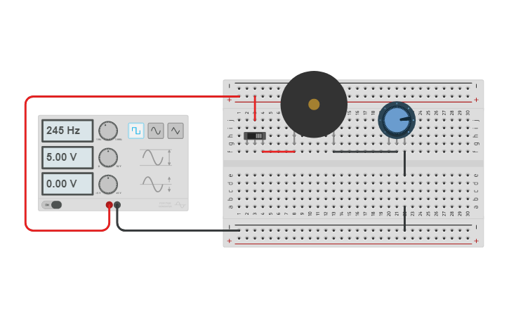 Circuit Design Buzzer Tinkercad
