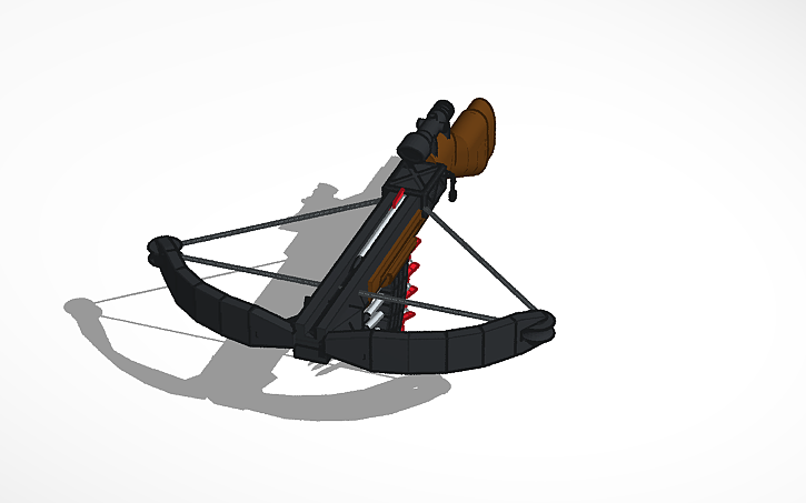 3D design Tranquiliser crossbow - Tinkercad
