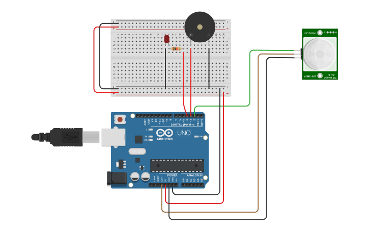 Circuit design HealthCare Robot - Tinkercad