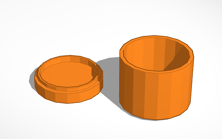 3D design Pill box - Tinkercad