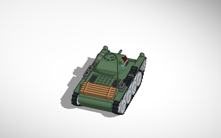 3D design Tank - Tinkercad