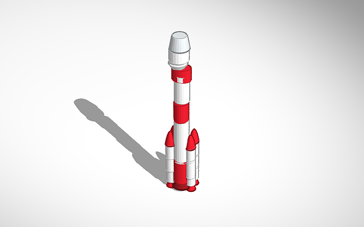 3D design PSLV-ISRO | Tinkercad