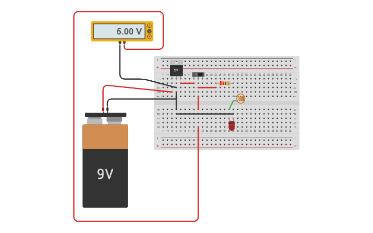 Circuit design Sensor LDR - Cristian Palomino | Tinkercad