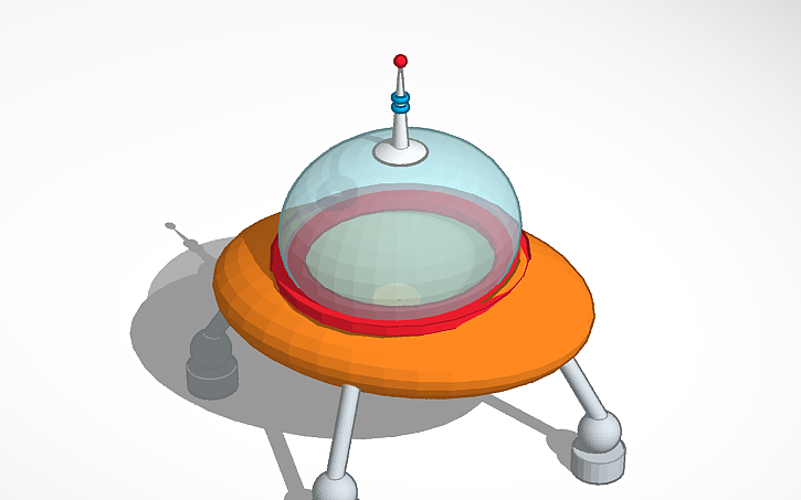 3D design Space ship - Tinkercad
