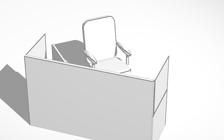 3D design Work Desk - Tinkercad