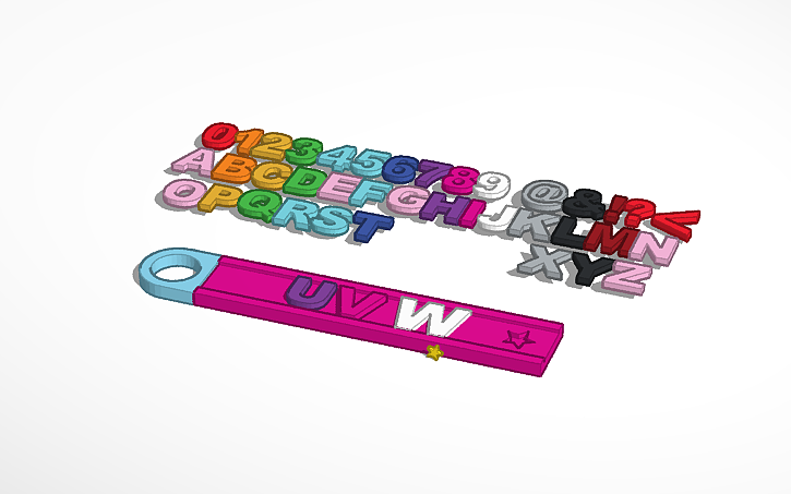 3D design Make a Name Tag - Tinkercad