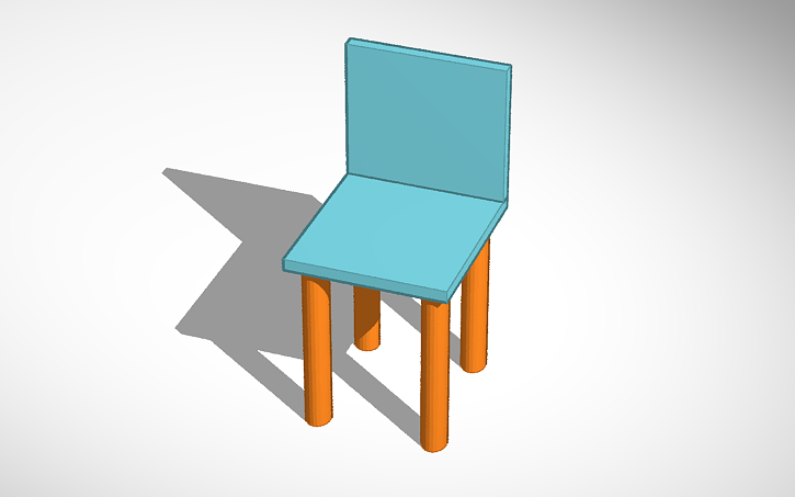 3D design Stoel - Tinkercad
