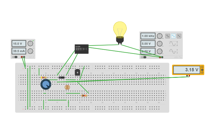 Circuit design relay - Tinkercad
