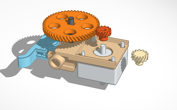 3D design Extruder Mini - Carlozzi - Tinkercad