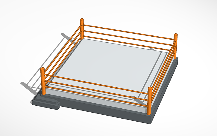 3D design Boxing Ring - Tinkercad