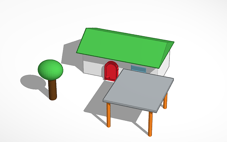 3D design Nada rumah tinkercad | Tinkercad