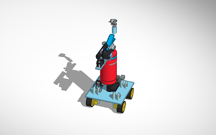 3D design Fire fighter robot - Tinkercad