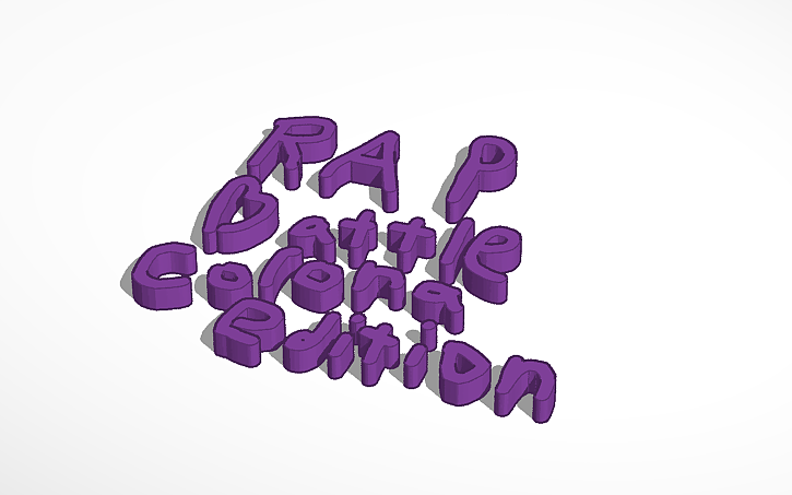 3D design COVID19 RAP BATTLE | Tinkercad