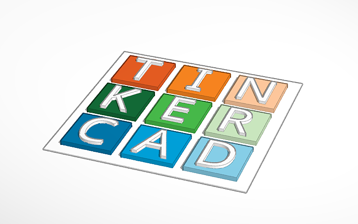 3D design logo of tinkercad | Tinkercad