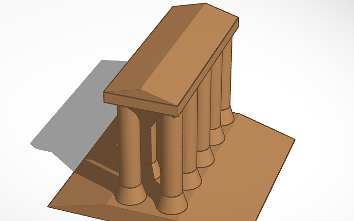 3D design Lincoln Monument | Tinkercad