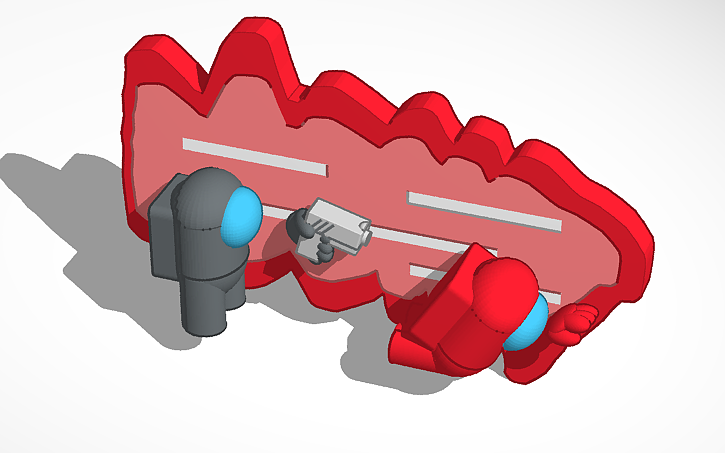 3D design Among Us Gun Kill | Tinkercad