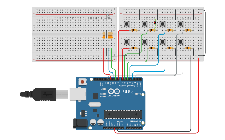 Circuit Design Button Controlled Rgb Led Tinkercad