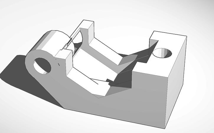 3D design Cyclone PCB Nut Holder Reworked 6.2mm - Tinkercad