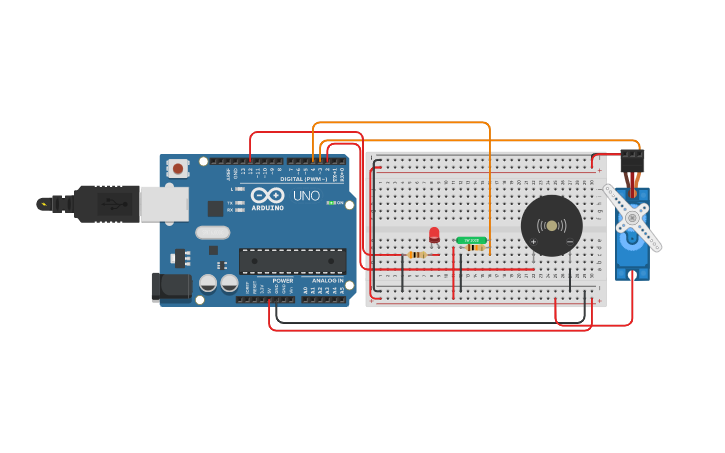 Circuit Design Датчик наклона Tinkercad