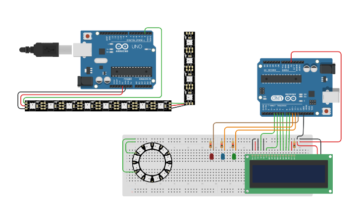 Circuit design Поливалка | Tinkercad