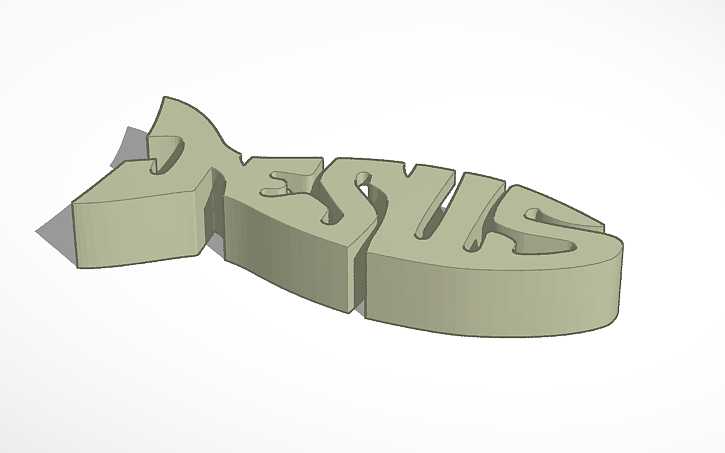 3D design Jesus - Tinkercad