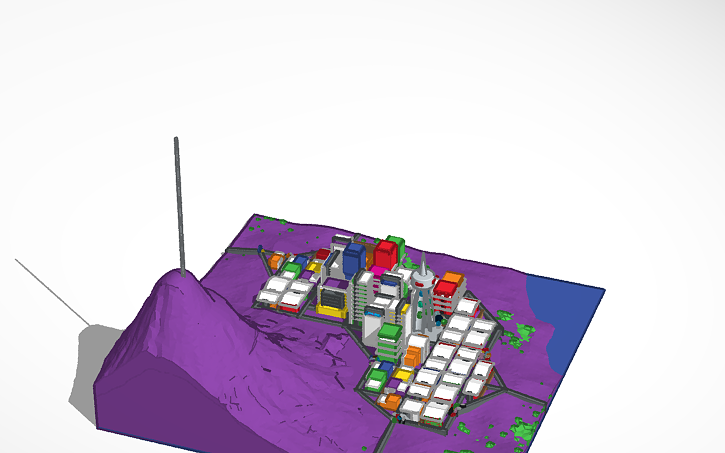 3D design Yoyle City - Tinkercad