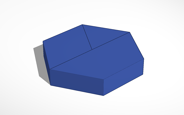 3D design hexagon - Tinkercad