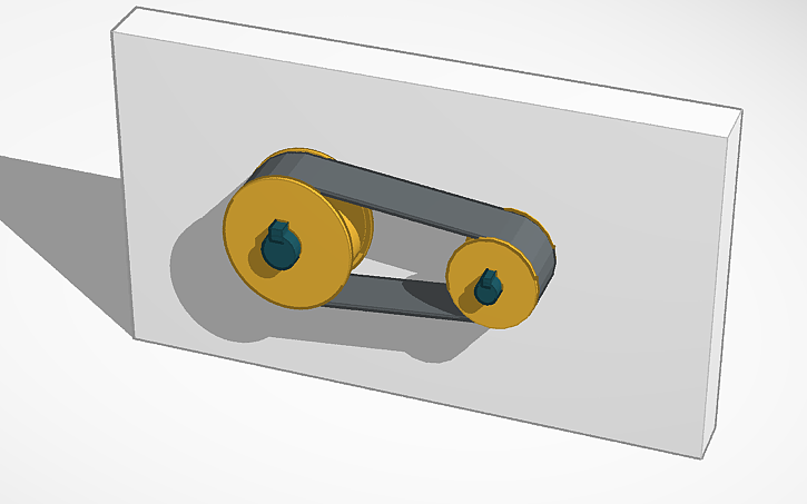 3D design Pulley Model - Tinkercad
