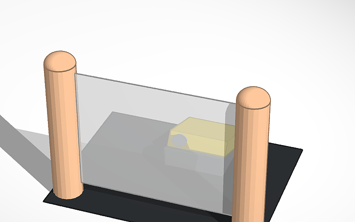 3D design Transparent Monitor Prototype - Tinkercad