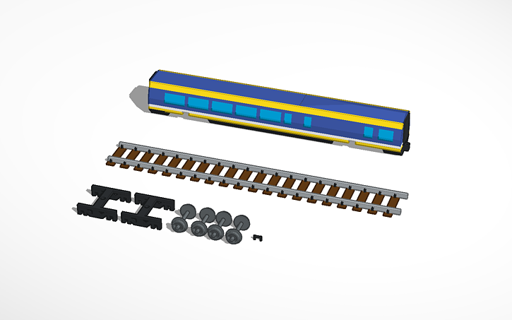 3D design Fly Californa Sped train wagon - Tinkercad