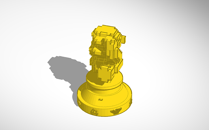 3D design bitmap mario trophy - Tinkercad