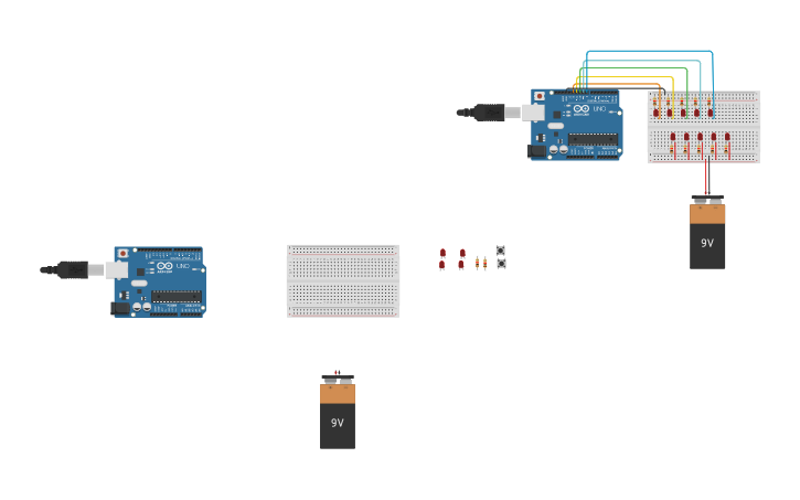 Circuit Design Arduino With Led And Program Tinkercad 4349