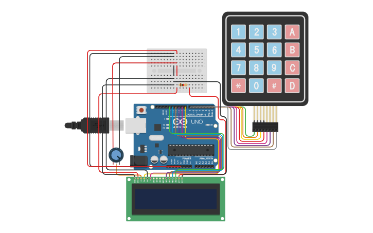 Circuit design Arithmetic Unit - Tinkercad